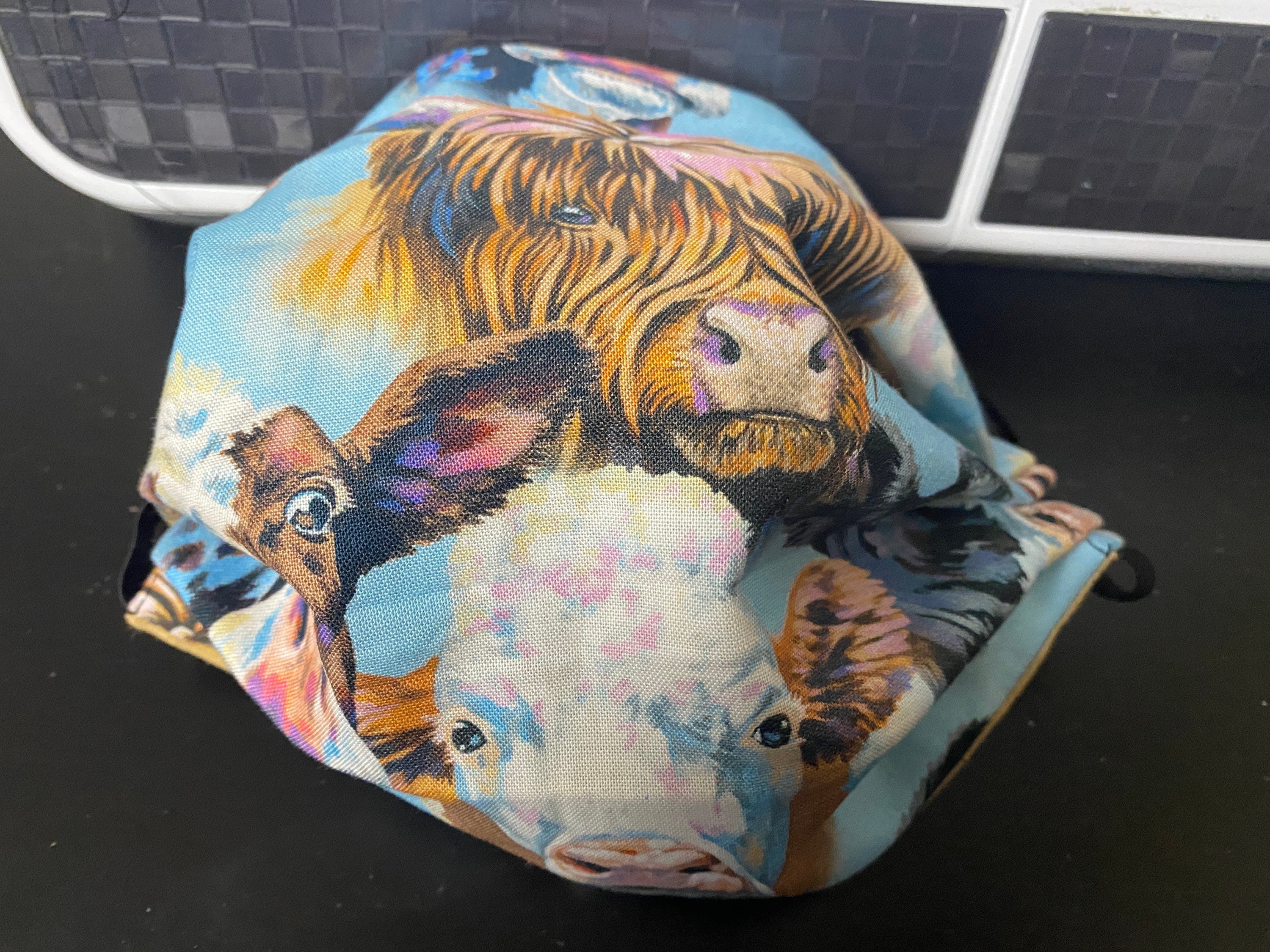 Cow Face Mask - Etsy