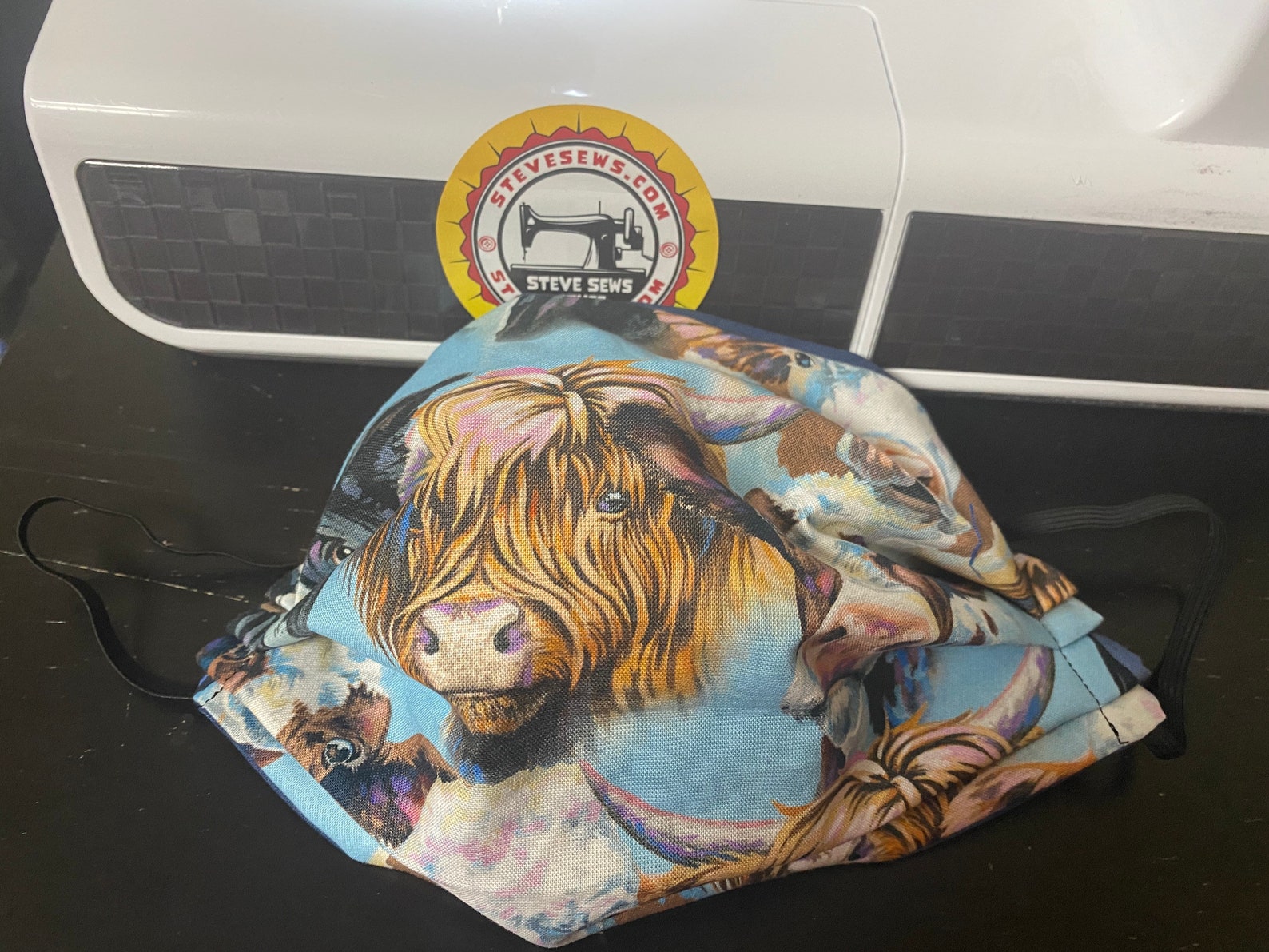 Cow Face Mask | Etsy