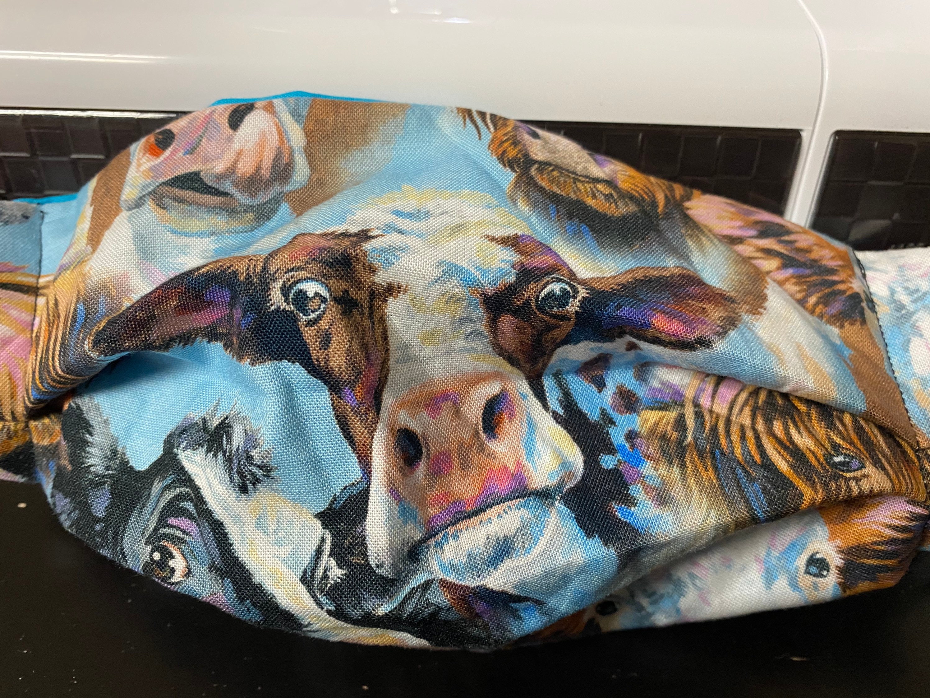 Cow Face Mask - Etsy