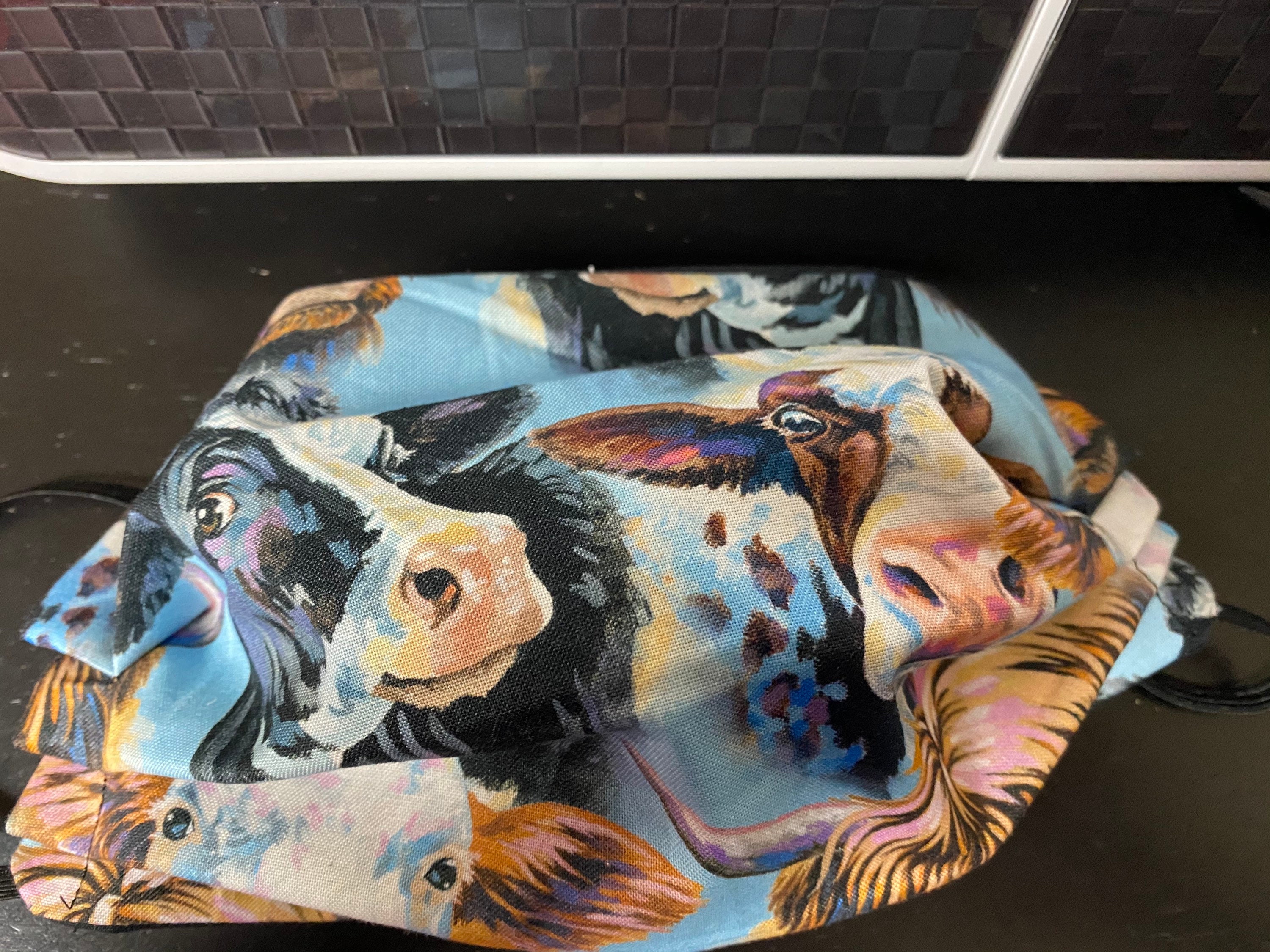 Cow Face Mask - Etsy