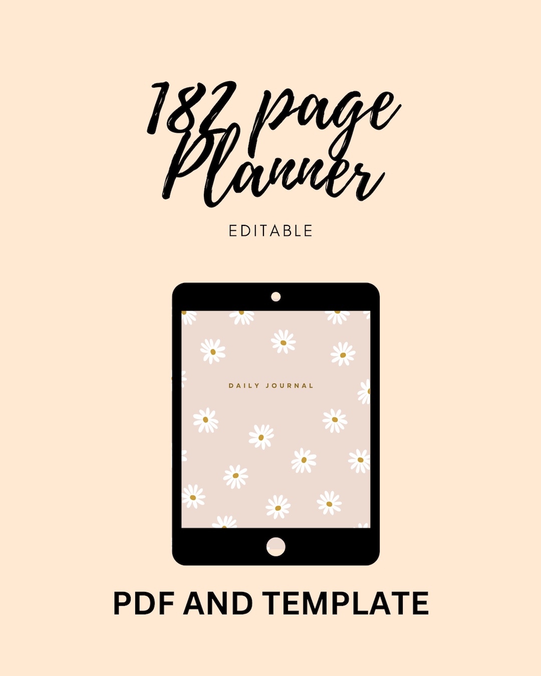 Editable Digital Planner - Etsy