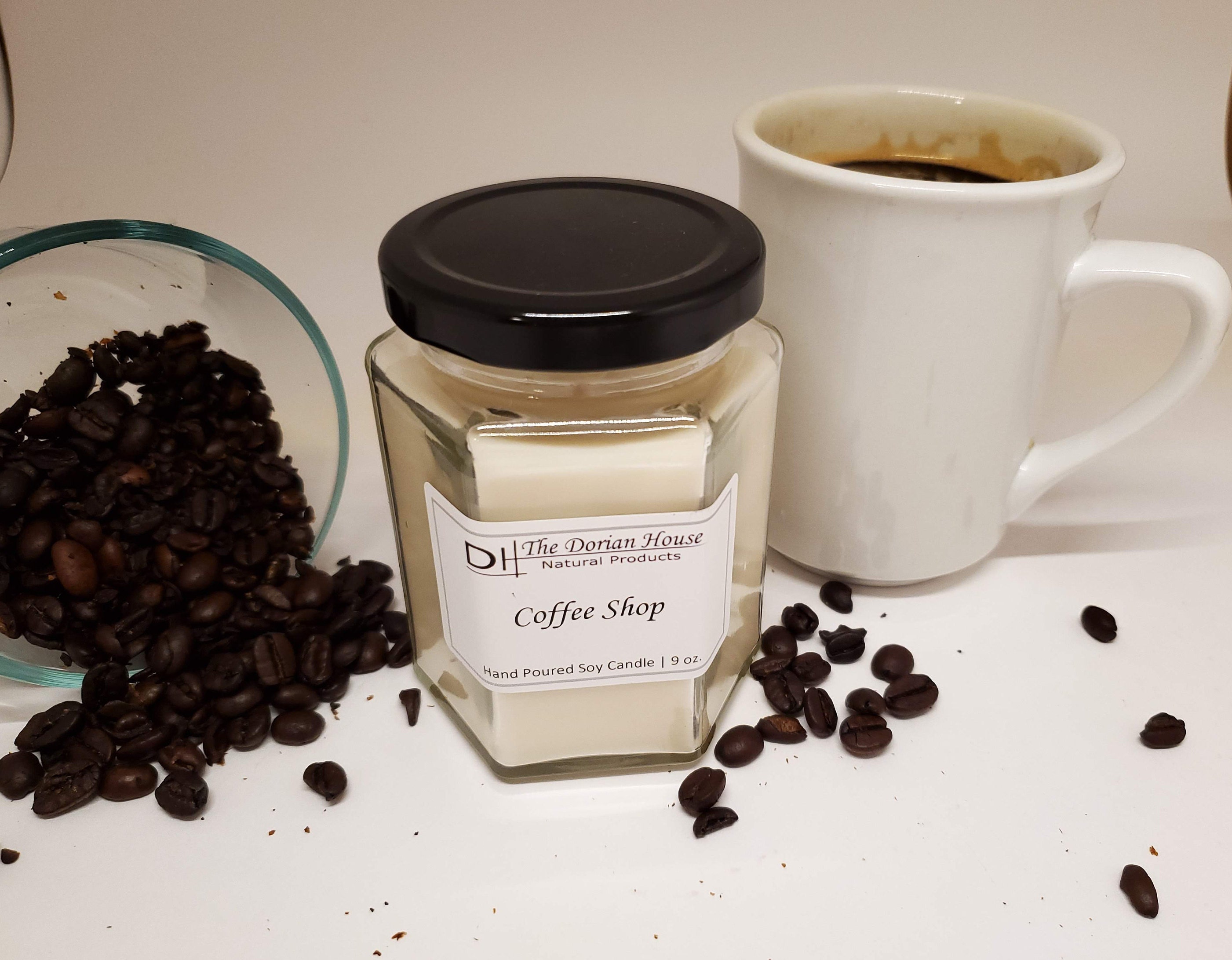 COFFEE SHOP Scented Soy Candle 4oz and 9oz Available - Etsy