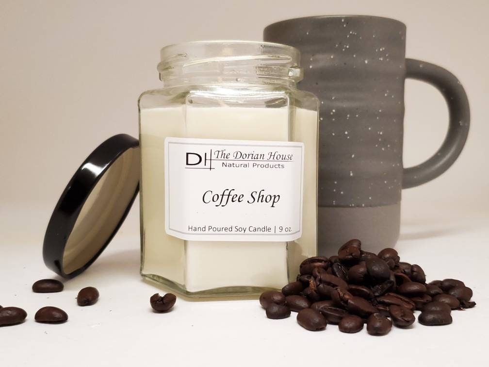 COFFEE SHOP Scented Soy Candle 4oz and 9oz Available - Etsy
