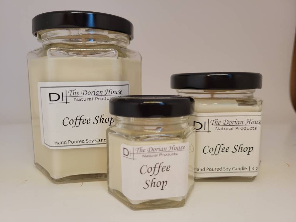 COFFEE SHOP Scented Soy Candle 4oz and 9oz Available - Etsy