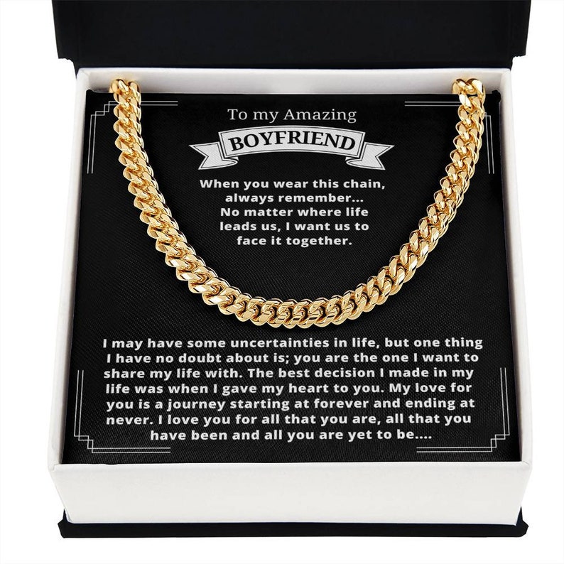 Boyfriend Gift Box, to My Boyfriend Necklace, Boyfriend Christmas Gifts ...