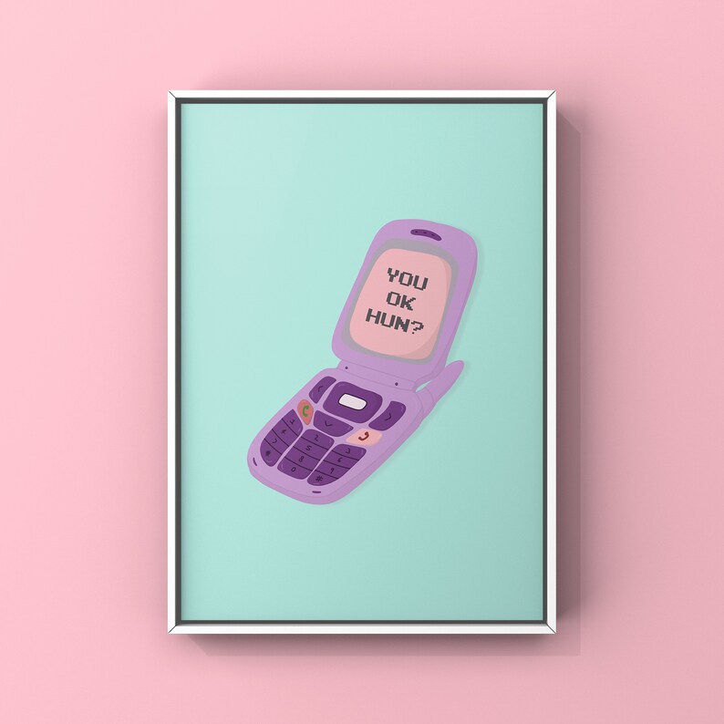 You Ok Hun Print Illustrated Art Poster A4 Quality Print - Etsy