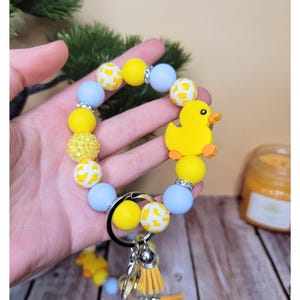 Duck Beaded Keychain Wristlet With FREE Card Holder – Perfect Cruise ...