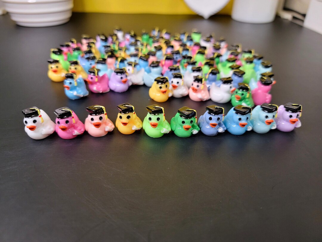 Mini Graduation Rubber Ducks - Class of 2025 Party Favors | Colorful ...