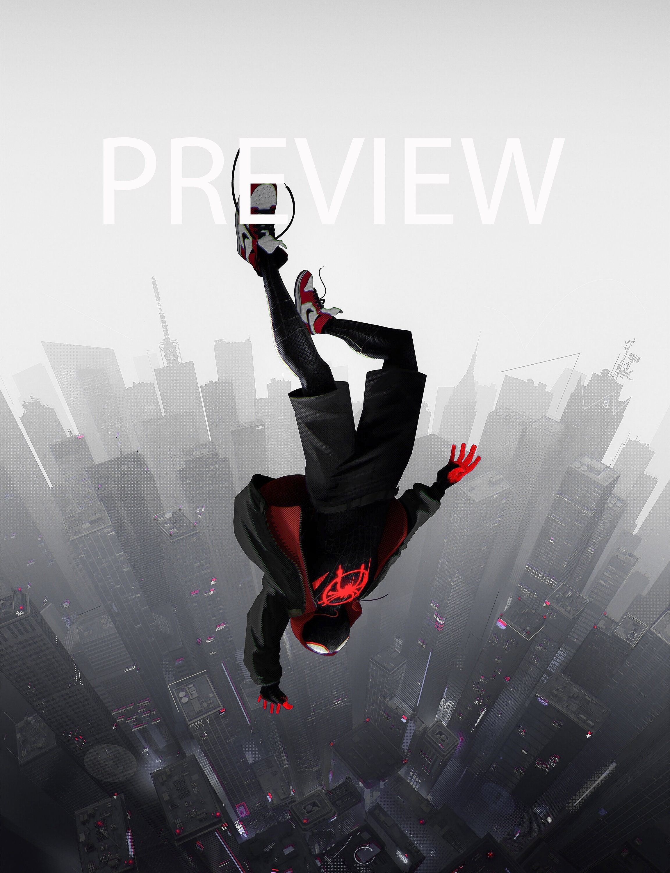 Spider Man Print Miles Morales Poster, Wall Art, Kids Room, Marvel ...