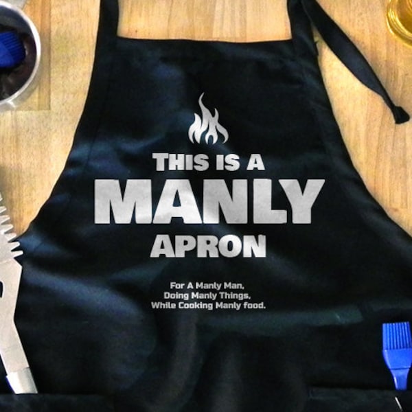 Funny Men Grilling Apron - Etsy