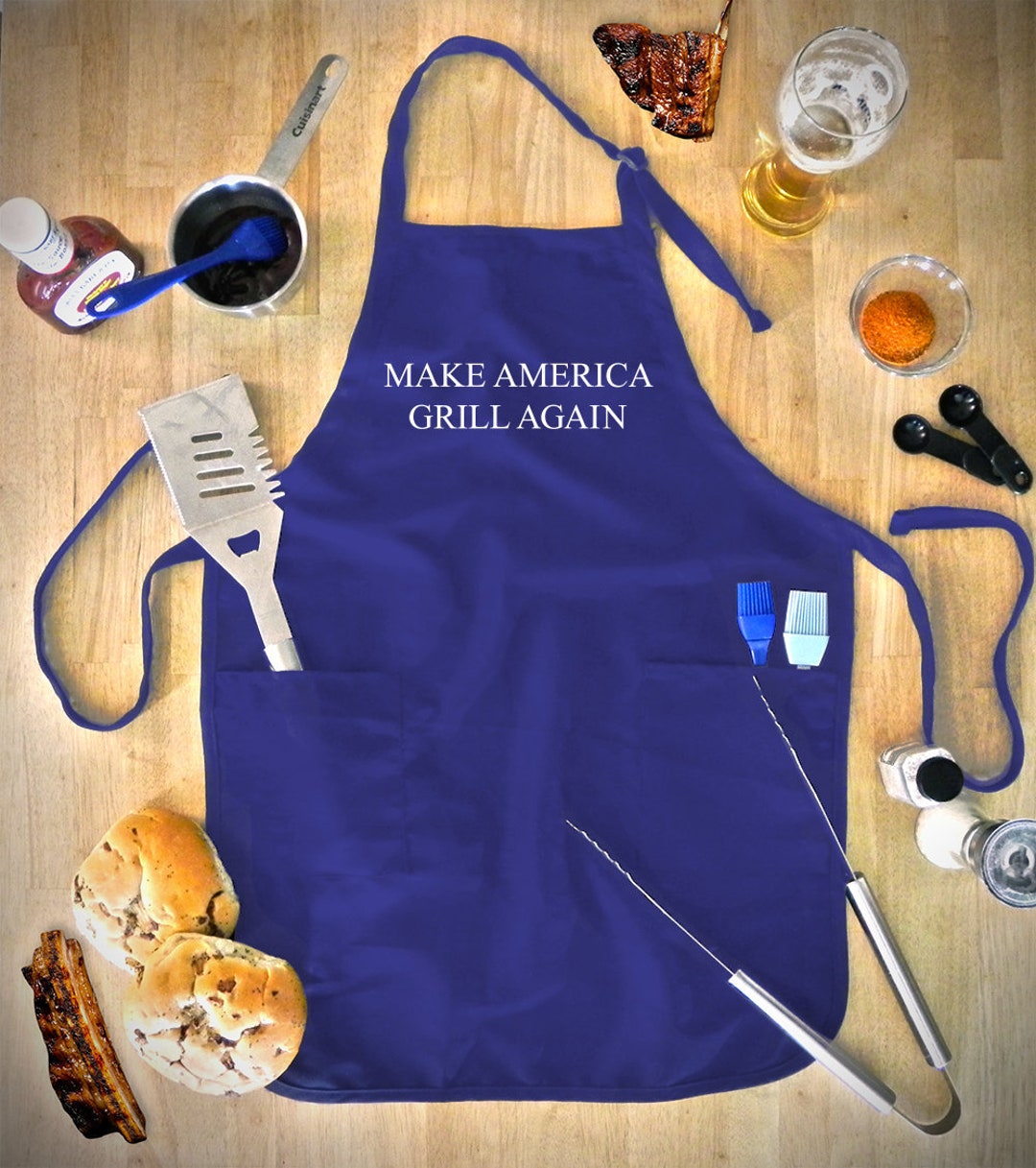 Fourth of July Apron - Make America Grill Again, Politics Apron ...