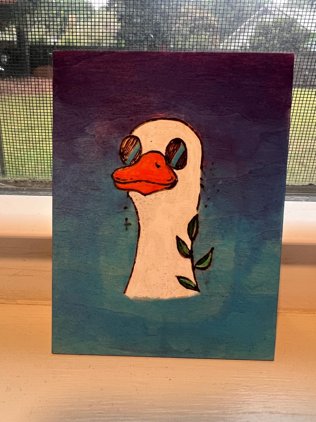 Wooden Magnet- Chill Duck - Etsy
