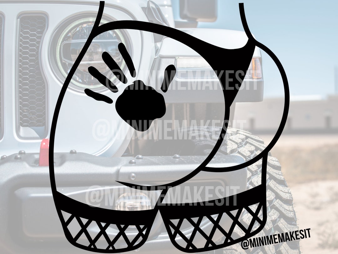 Sexy Butt Decal, Butt Decal, Smack That Butt Decal, Hand on Butt Decal ...