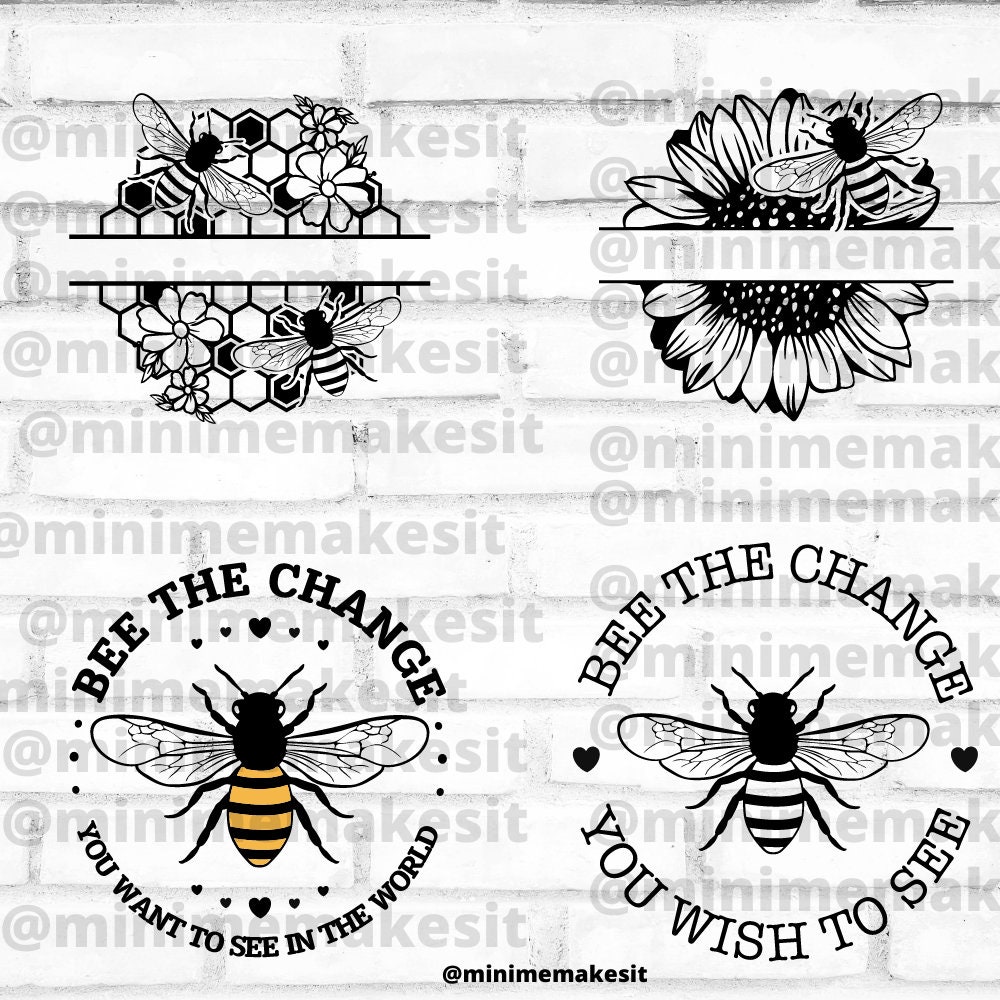 Bee Round Digital Designs// Bumblebee Digital Designs// Bee | Etsy