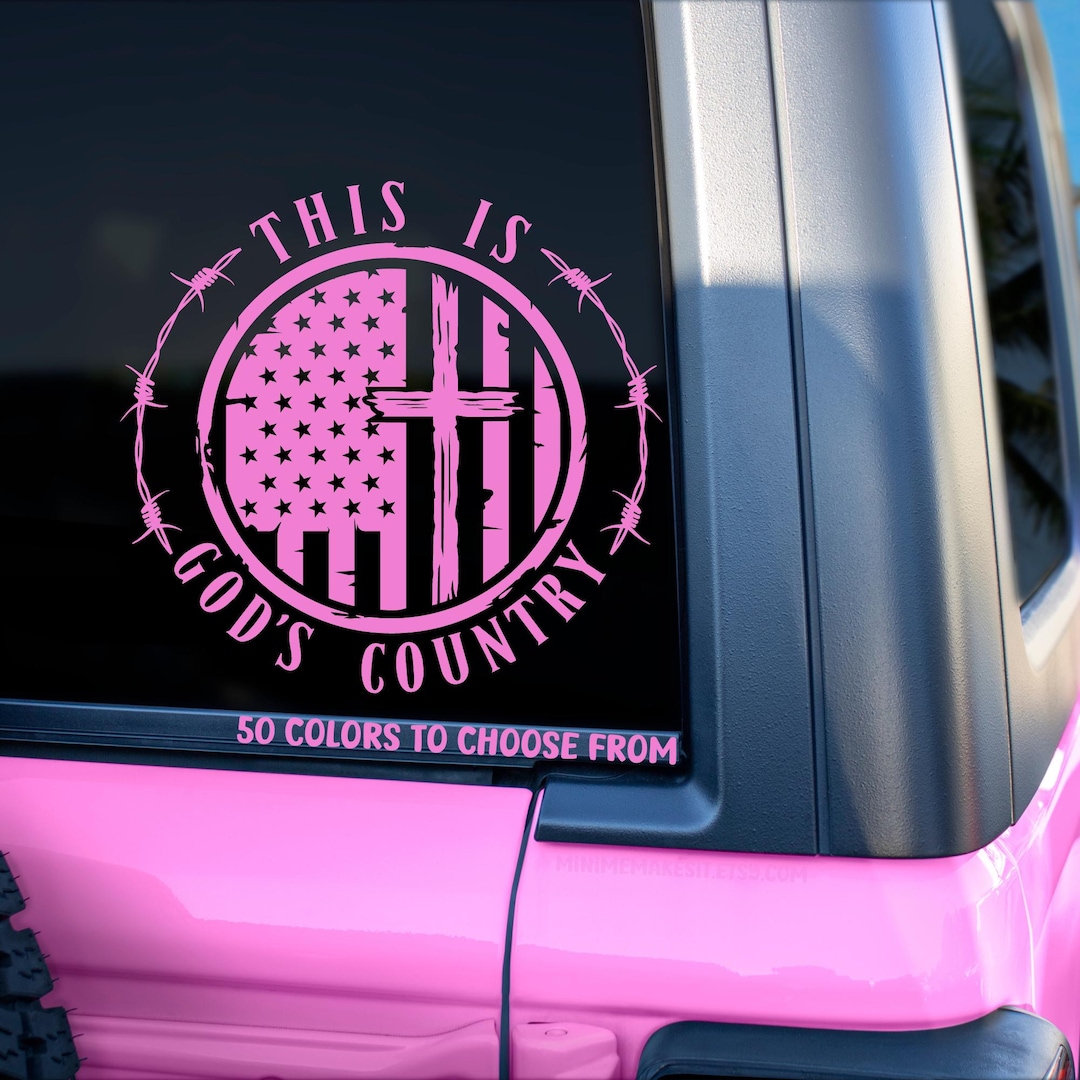This is Gods Country Decal, Religious Decal, Christian Sticker - Etsy