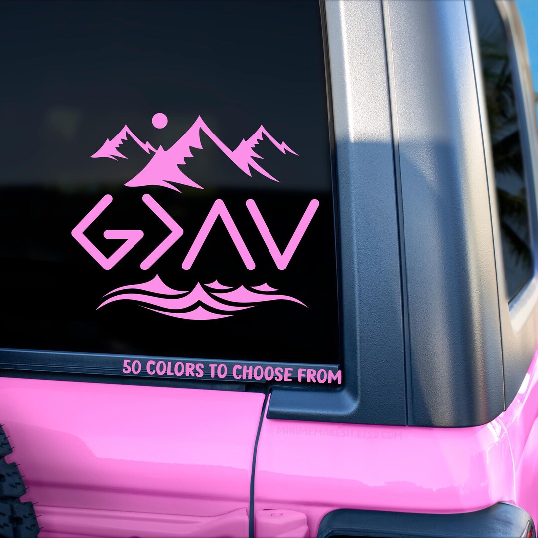 God is Greater Than the Highs and Low Car Decal - Etsy