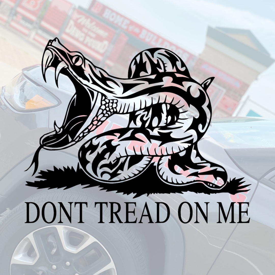 Don't Tread on Me Decal, Available in Many Sizes and Colors, Gadsden ...