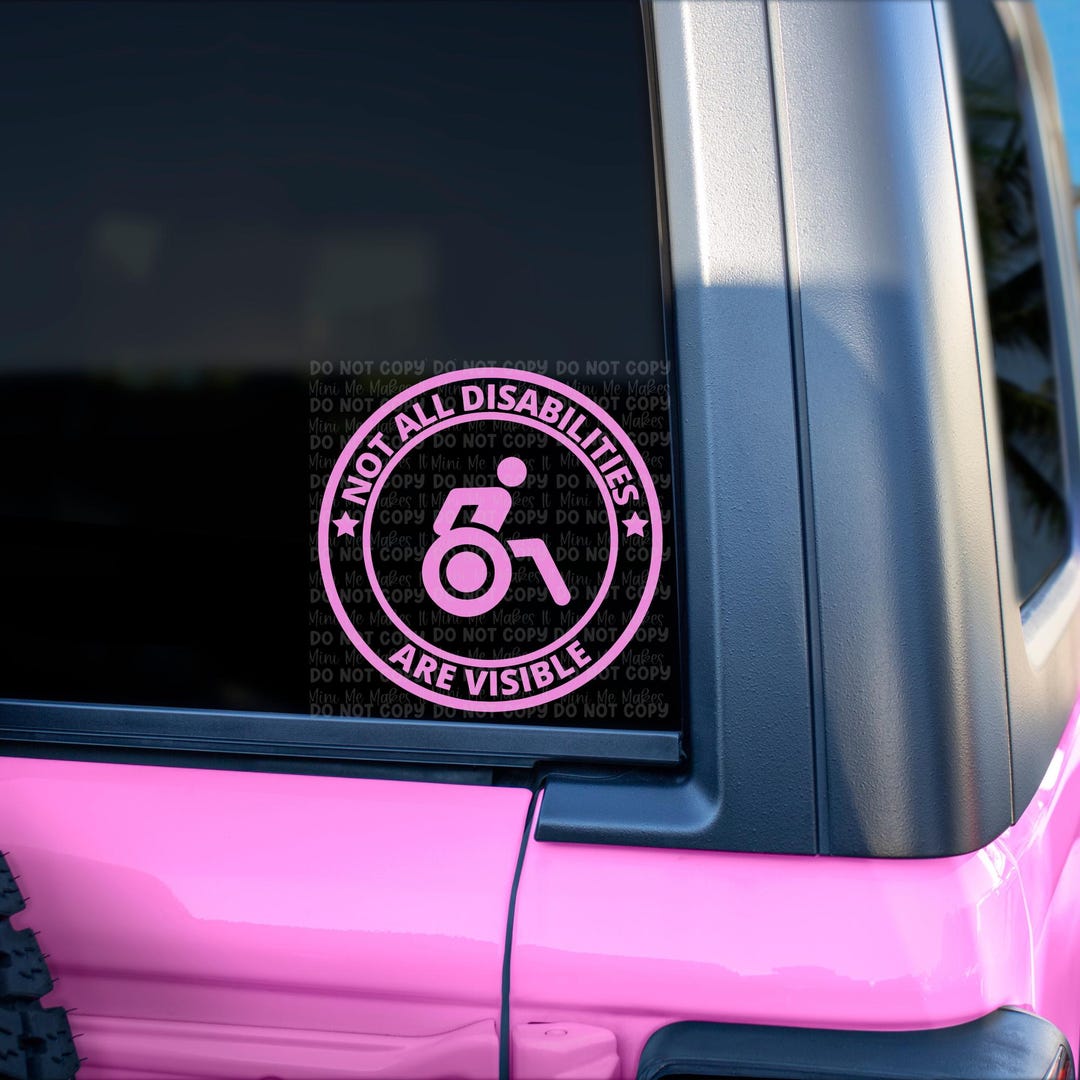 Invisible Disability Awareness Decal - Etsy