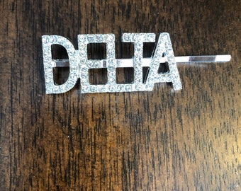 DST Hair Clip Delta Sigma Theta Hair Jewelry Red and - Etsy