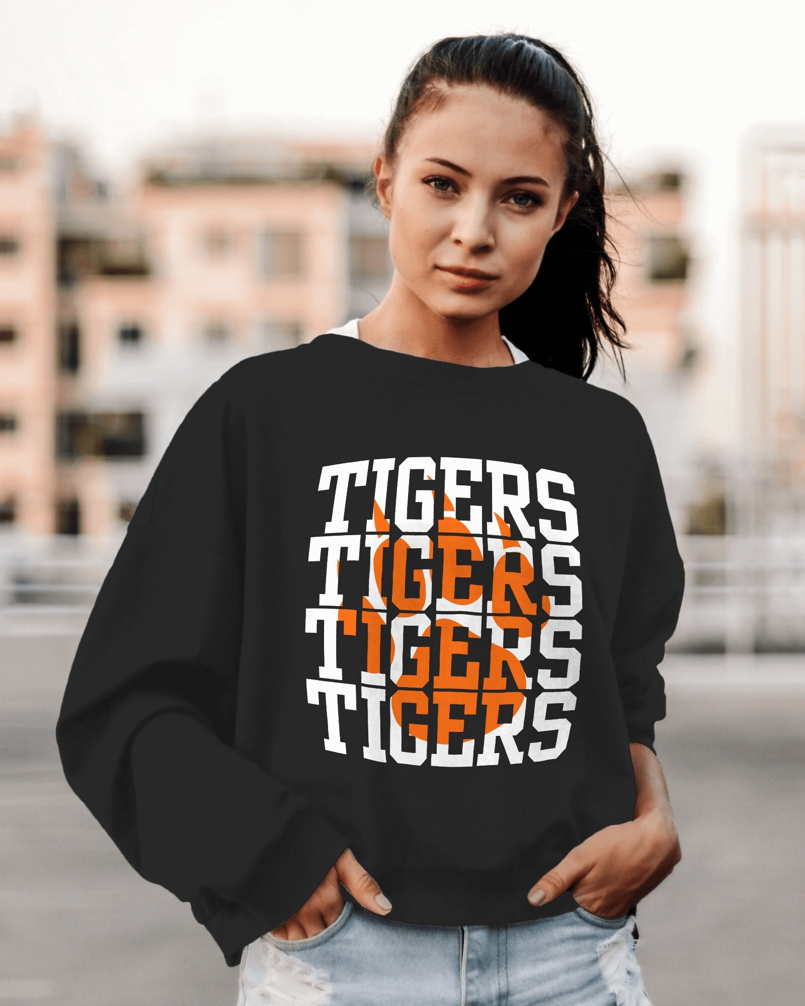Tigers Stacked Paw SVG, Tigers Mascot Svg, Tigers Svg, Tigers Paw Svg ...