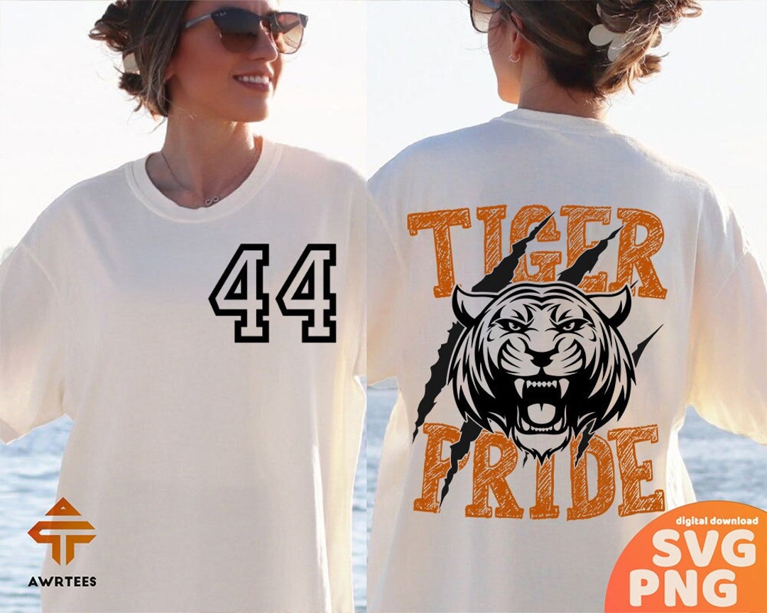 Tiger Pride Numbers SVG Tiger Claw Svg Tiger Face Svg - Etsy