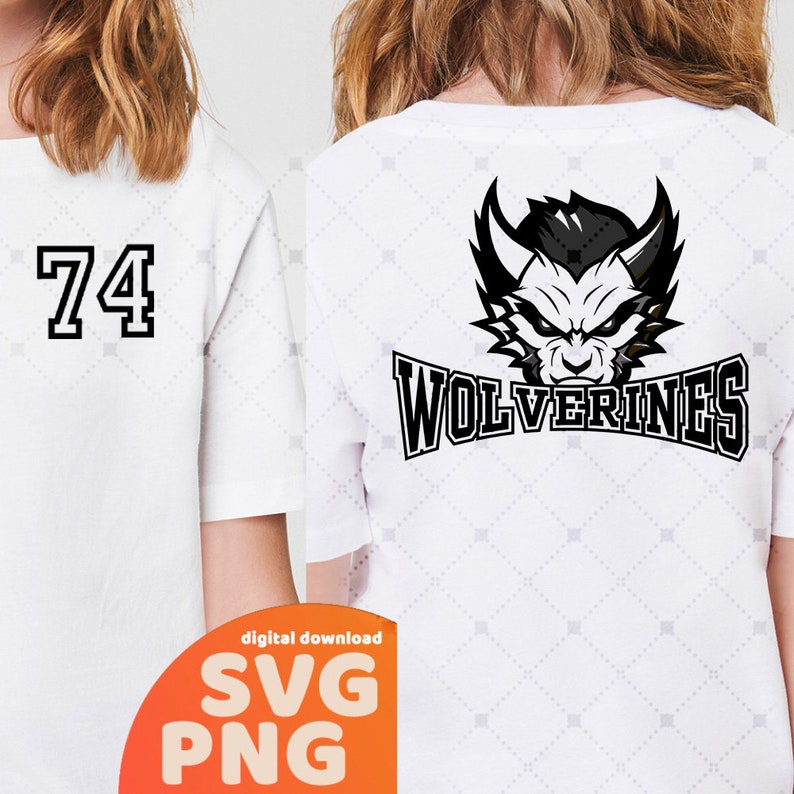 Wolverines Svg + Numbers, Wolverines Svg, Sport Mascot Svg, School ...