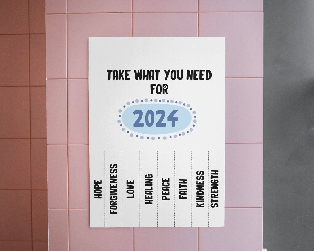 Take Whatever You Need for the Year 2024 Positive Affirmations SVG PNG ...