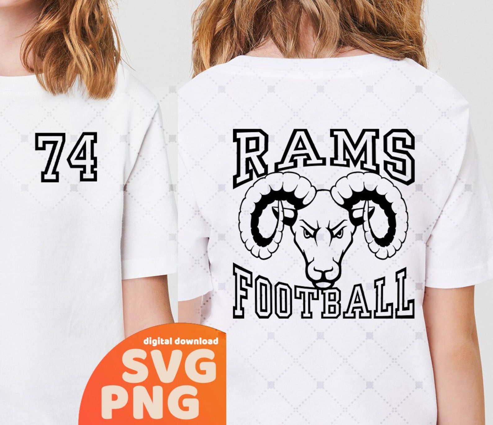 Rams Football Svg + Numbers, Rams Svg, Football Svg, School Pride, Rams ...