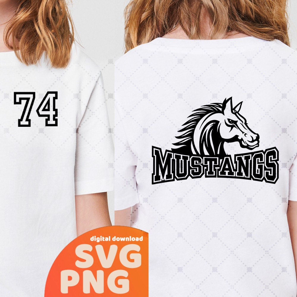 Mustangs Svg + Numbers, Mustang Svg, Mustangs Png, Cricut Designs ...