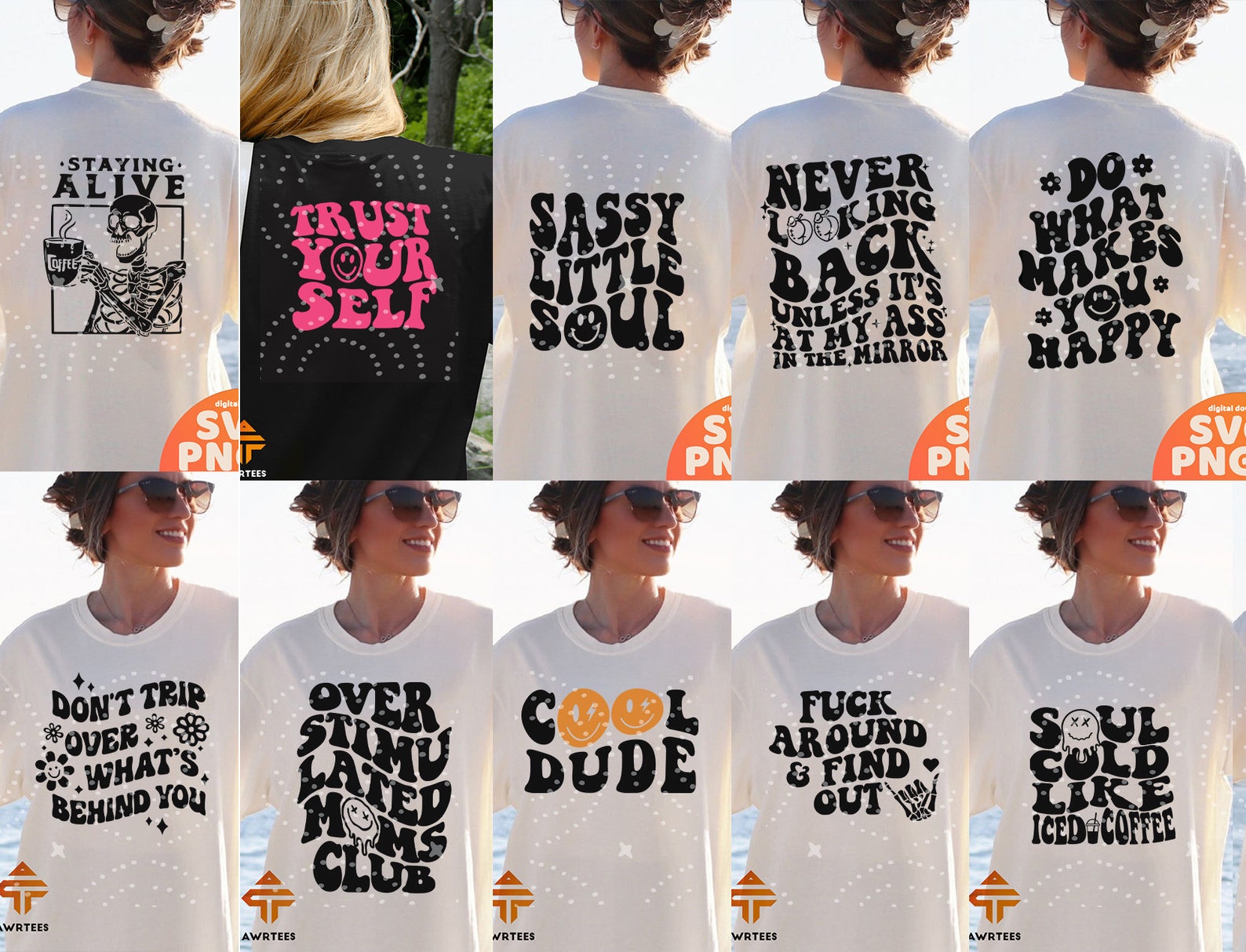 30 Groovy Svg Bundle, Boho Svg, Motivational Svg, Hippie Svg, Aesthetic ...