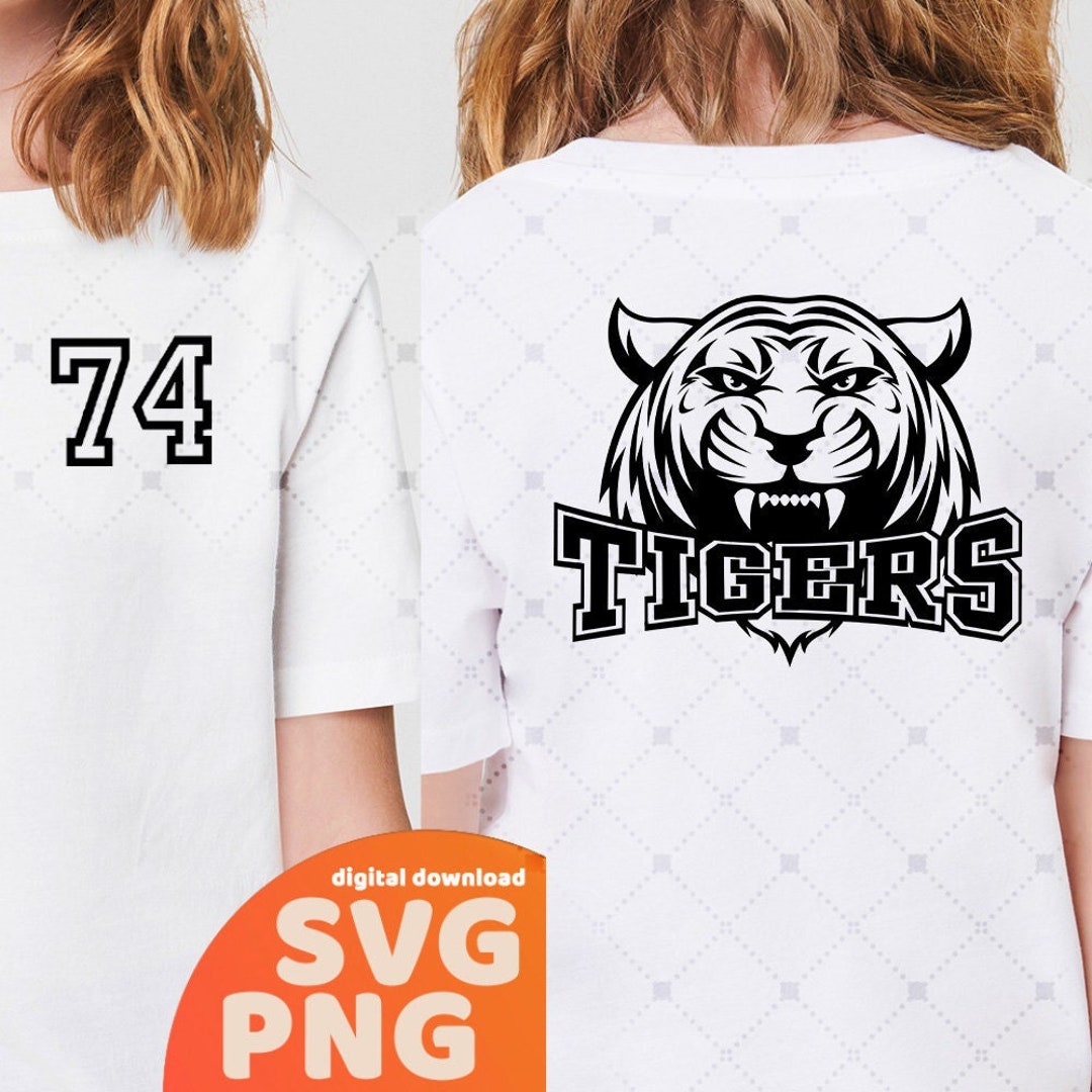 Tigers Svg + Numbers, Tigers Mom Svg, Svg Sport Mascot, School Pride ...