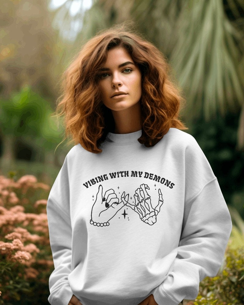 Vibing With My Demons Skeleton Hands Svg Png, Women Witch , Skeleton ...
