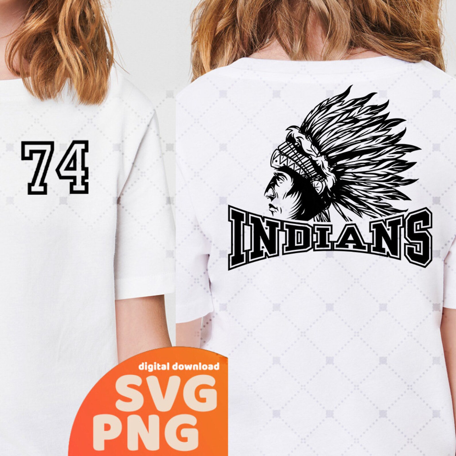 Indians Svg + Numbers, Indians Svg, Svg, School Sport Pride, Indians ...