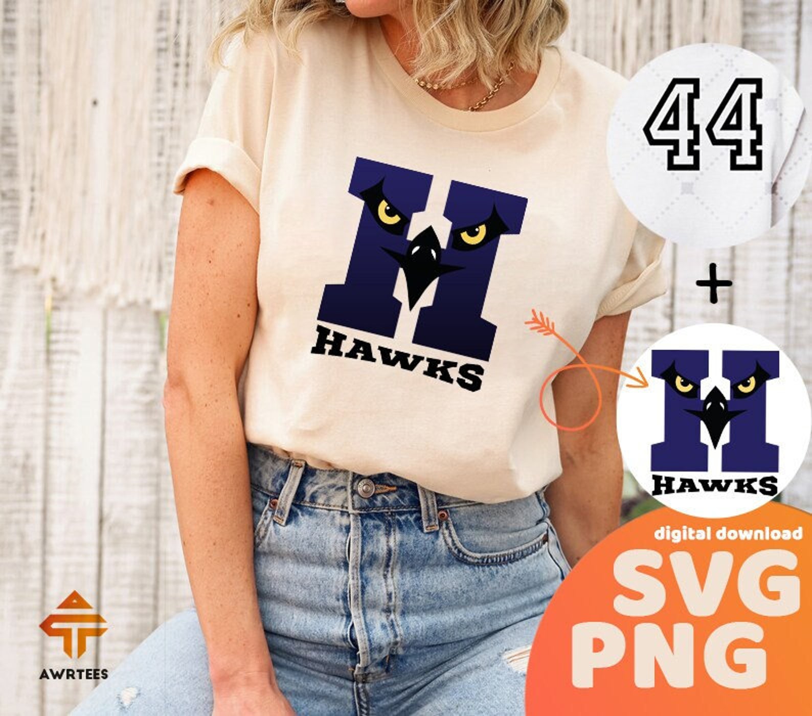 Hawks SVG PNG + Numbers, Hawk Eyes Letter T Svg, Stacked Hawks Svg ...