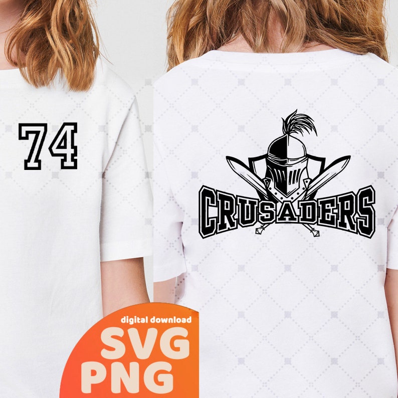 Crusaders Svg + Numbers, Crusaders Mom Svg, Svg Sport Mascot, School ...