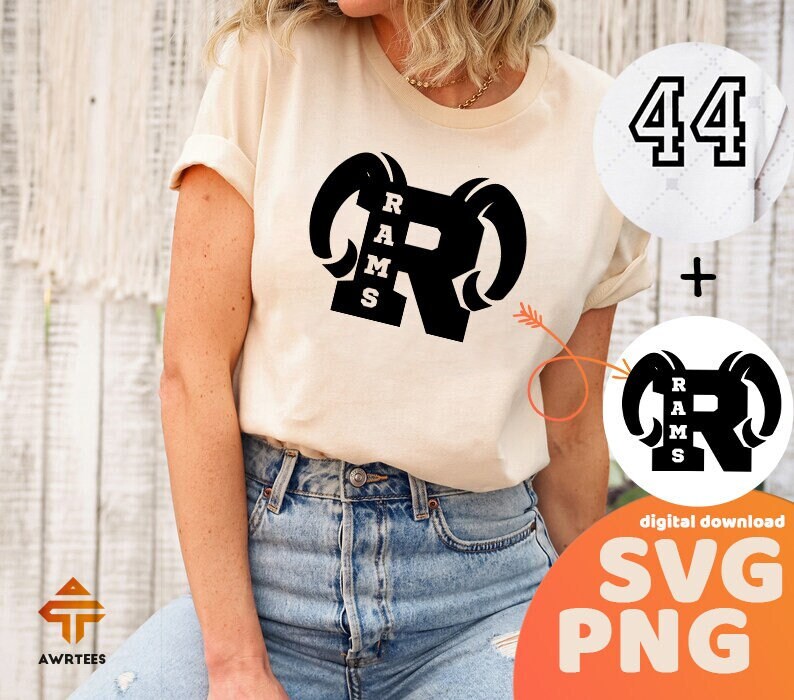 Rams Svg + Numbers, Rams Letter R Svg, Rams Png, Cricut Designs, Rams ...
