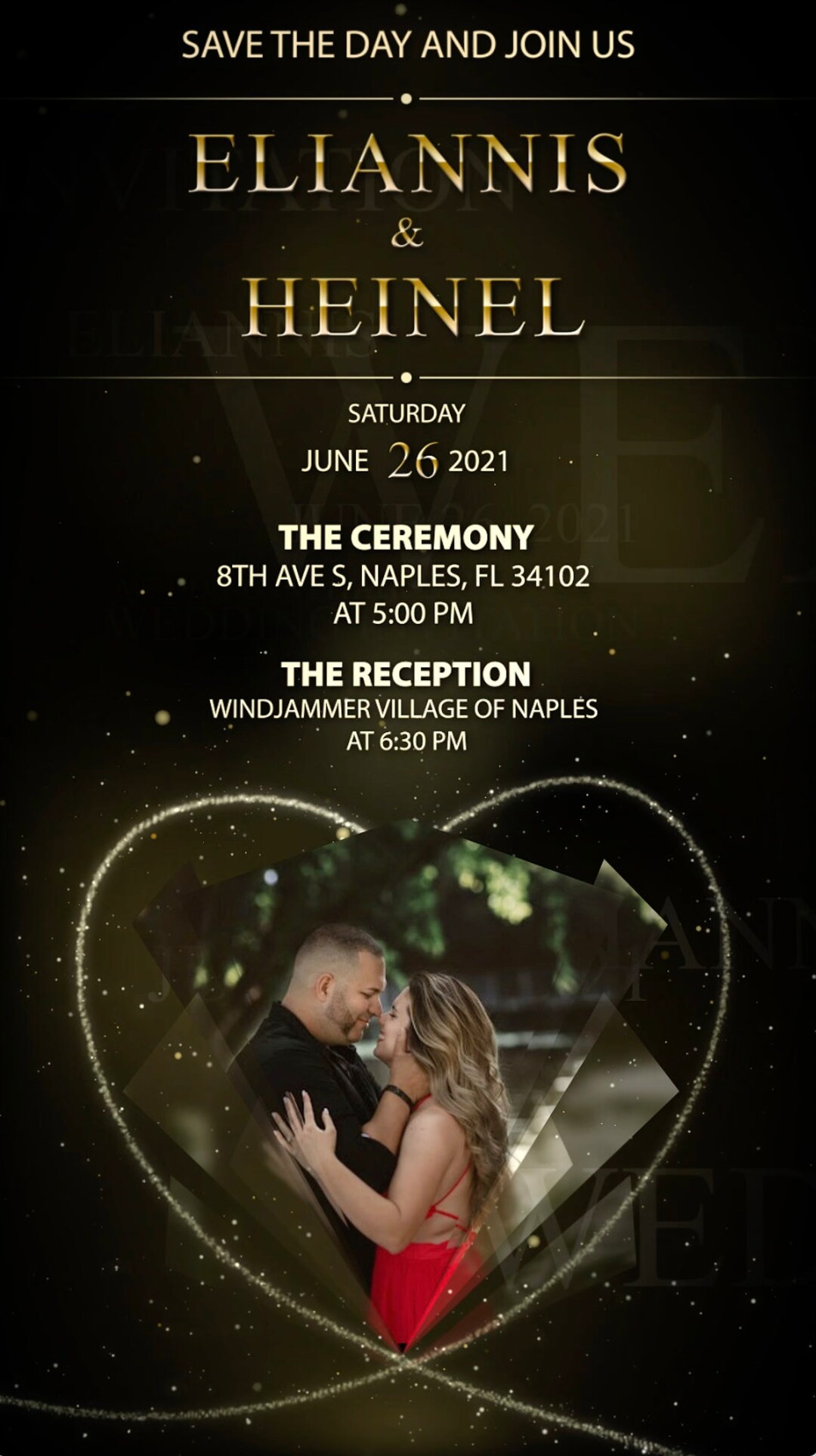 Custom Personalized Wedding Video Invitation, Animated Wedding ...