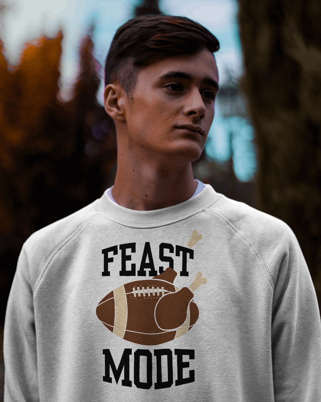 Feast Mode Football Turkey SVG+PNG File,thanksgiving Mode Feast Turkey ...