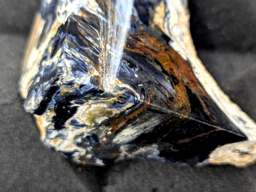 Namibia Blue Pietersite Rough: Chatoyant Gemstone Material - Etsy