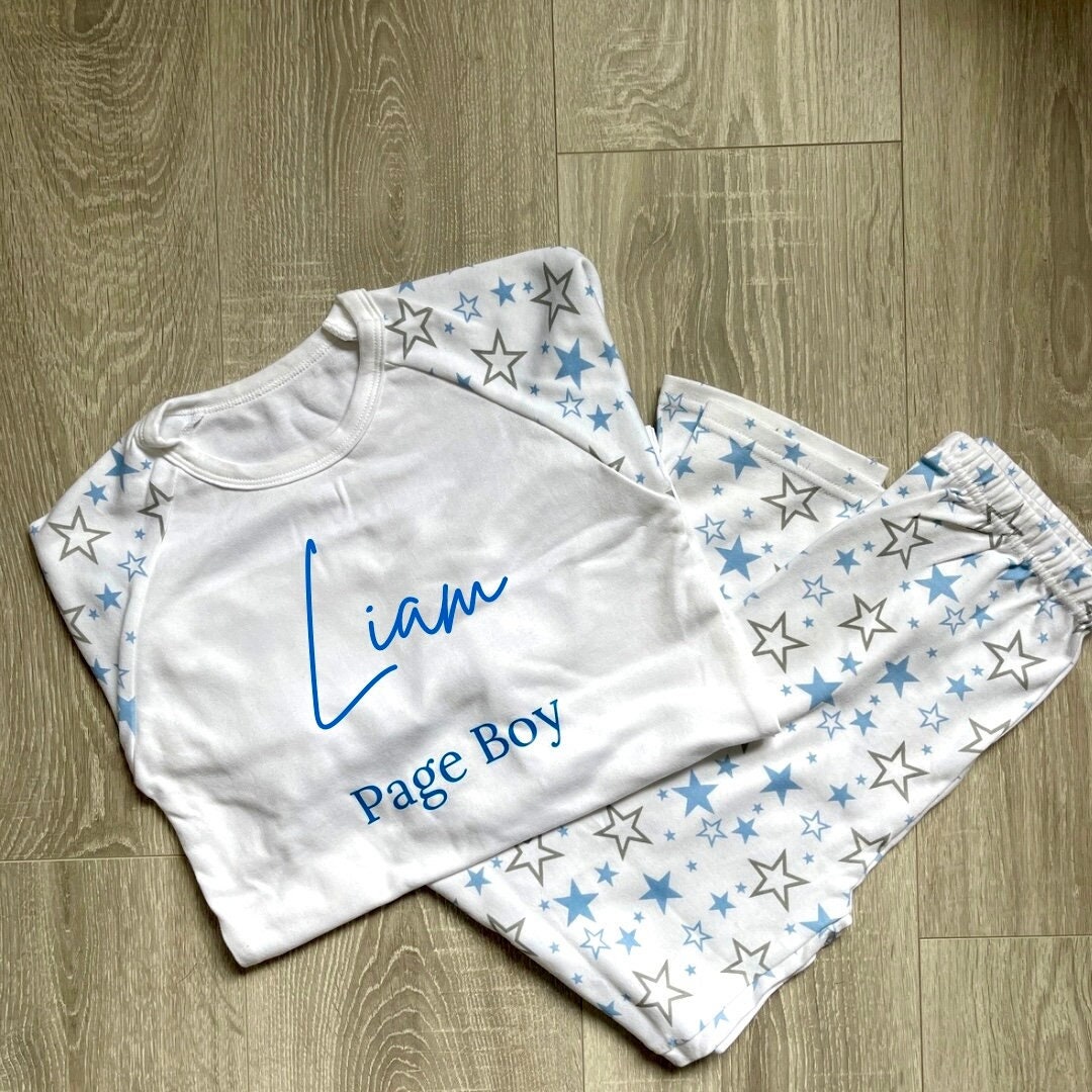 Page Boy Pyjamas/flower Girl Pyjamas/flower Girl Gift/page Boy Gift ...