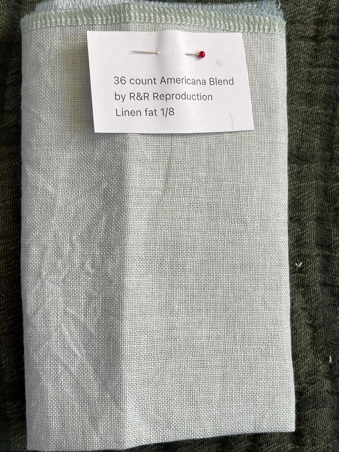 36 Count Americana Blend Hand Dyed Linen by R&R Reproductions Linen Fat ...