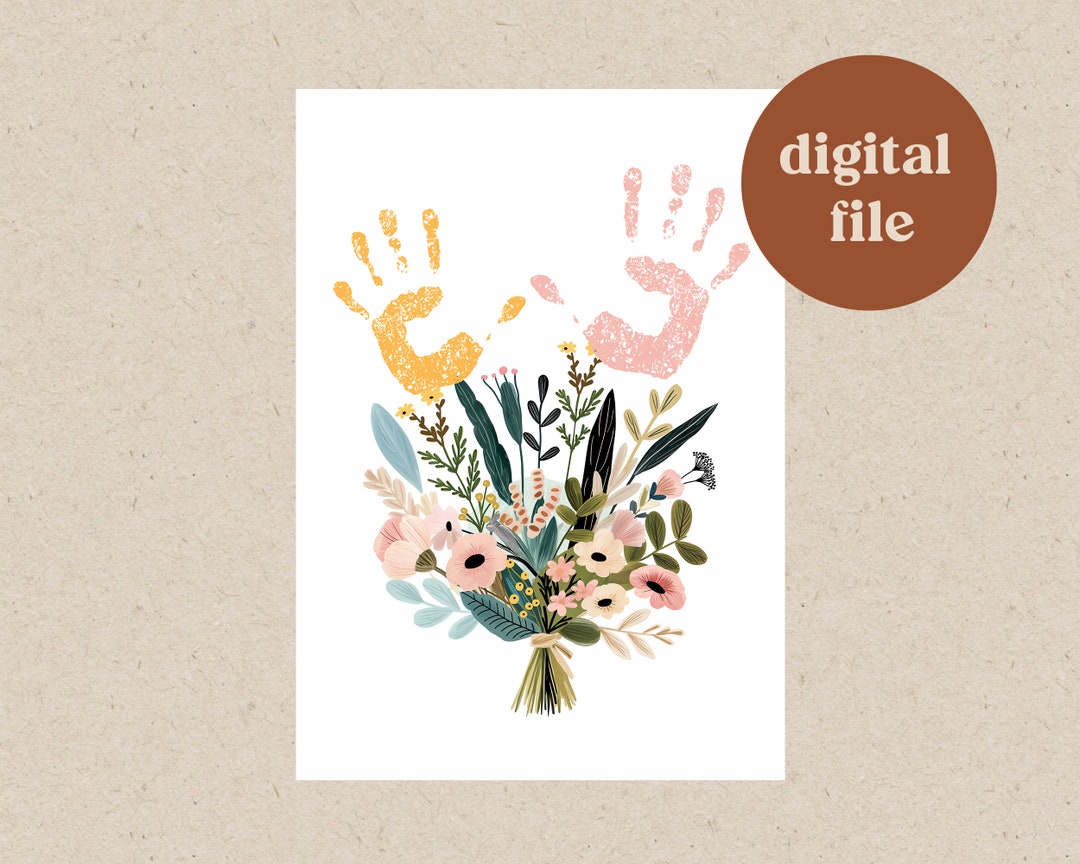 Teacher Appreciation Handprint Gift Mother's Day Handprint Art ...