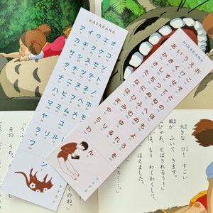 Japanese Bookmark | Hiragana Katakana Bookmark | Read | Book | Digital ...
