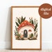 Boho Mushroom Nursery Art, Print Set of 3, Magic Mushrooms Print ...
