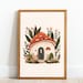 Boho Mushroom Nursery Art, Print Set of 3, Magic Mushrooms Print ...