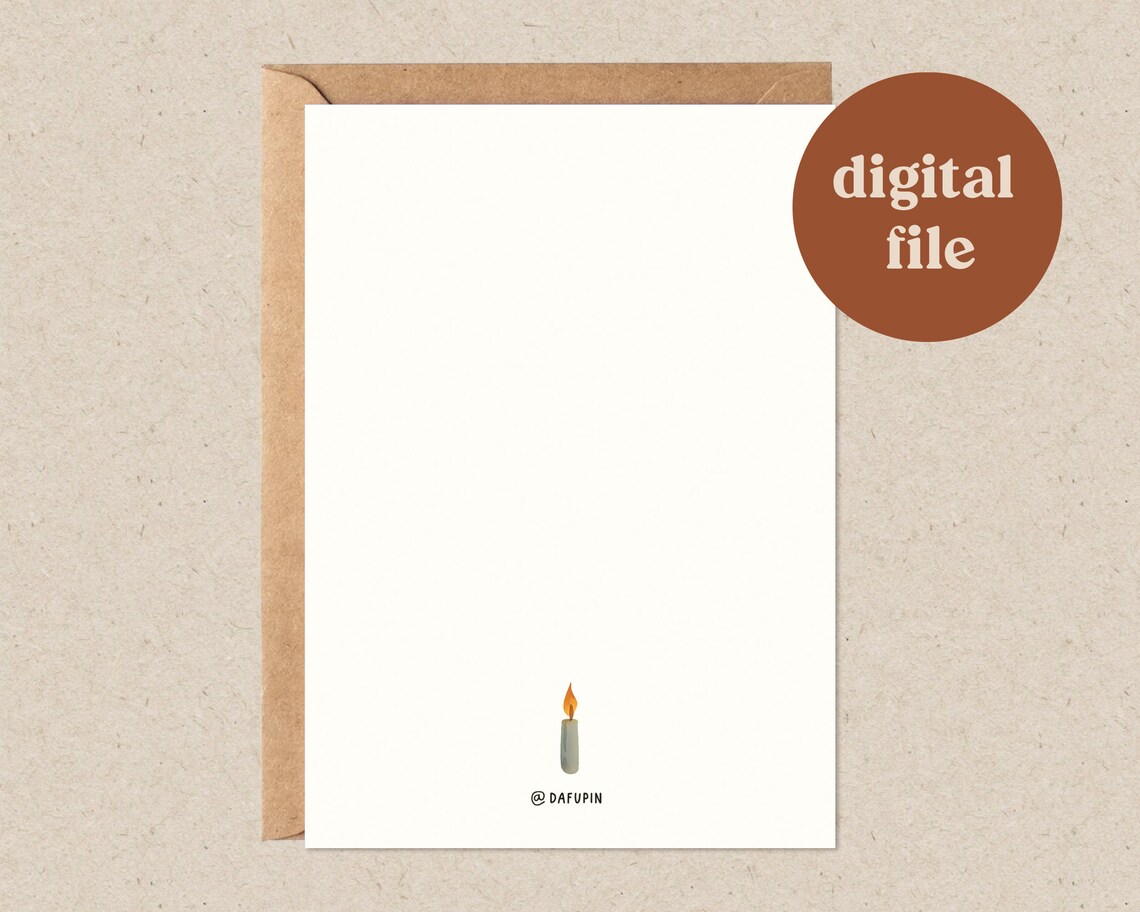 Cupcake Birthday Card – Printable Greeting Card (PDF & JPG) - Etsy