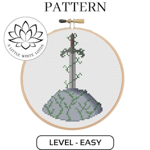 King Arthur's Sword - Cross Stitch PATTERN - Digital Download ...