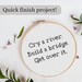 Cry A River Build A Bridge Get Over It - Cross Stitch PATTERN - Digital Download - Compatible ...