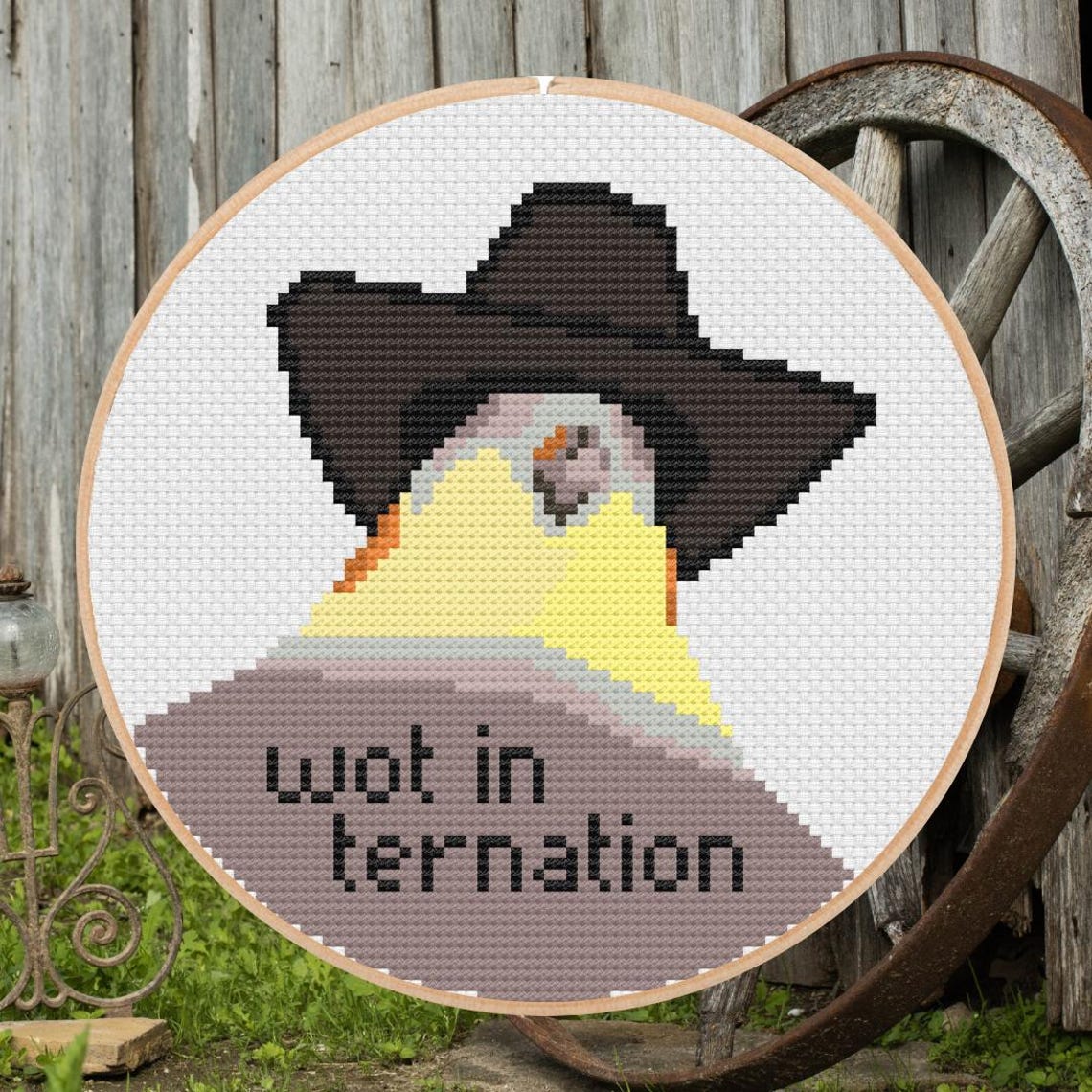 Wot in Ternation - Cross Stitch PATTERN -digital Download- Compatible ...