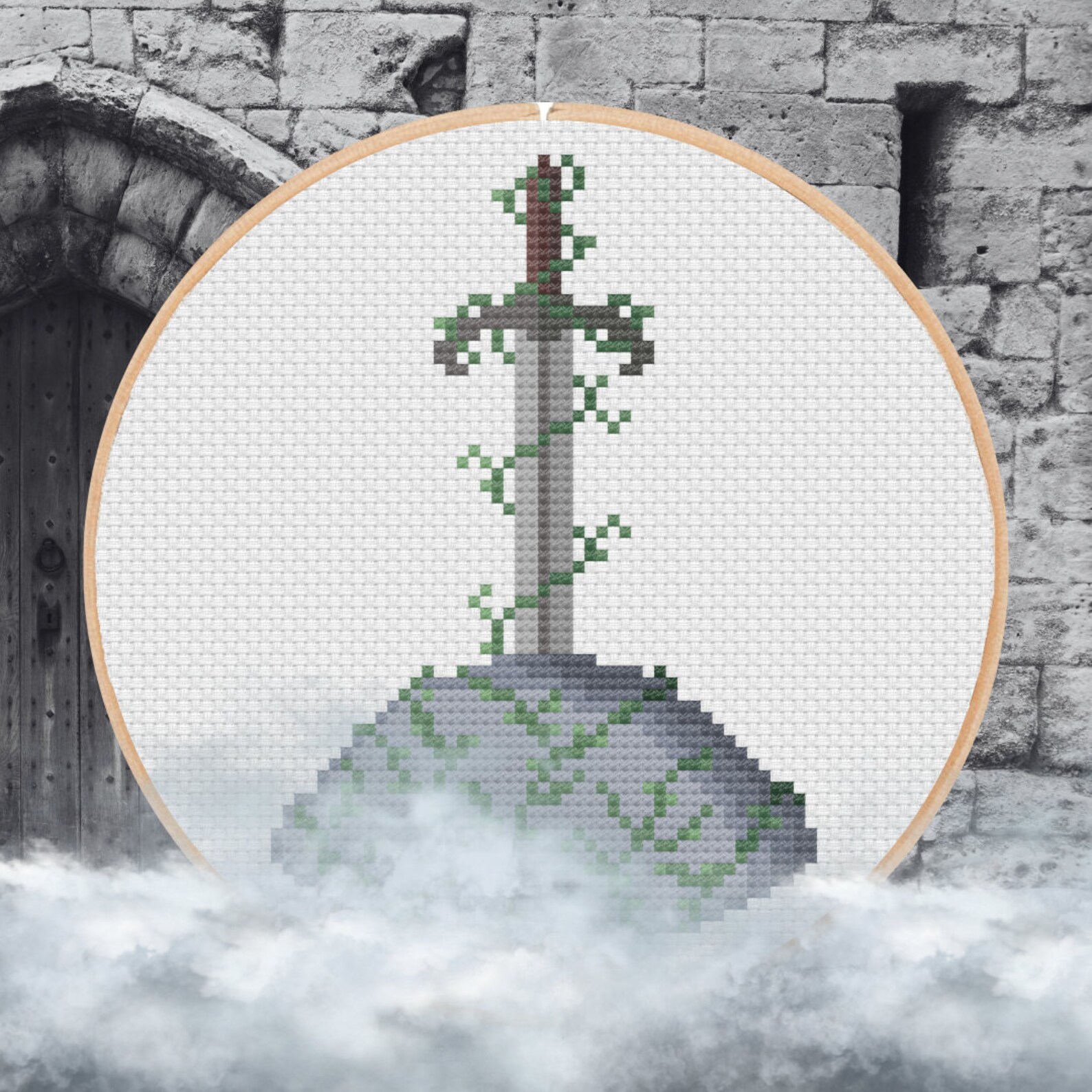 King Arthur's Sword - Cross Stitch PATTERN - Digital Download ...